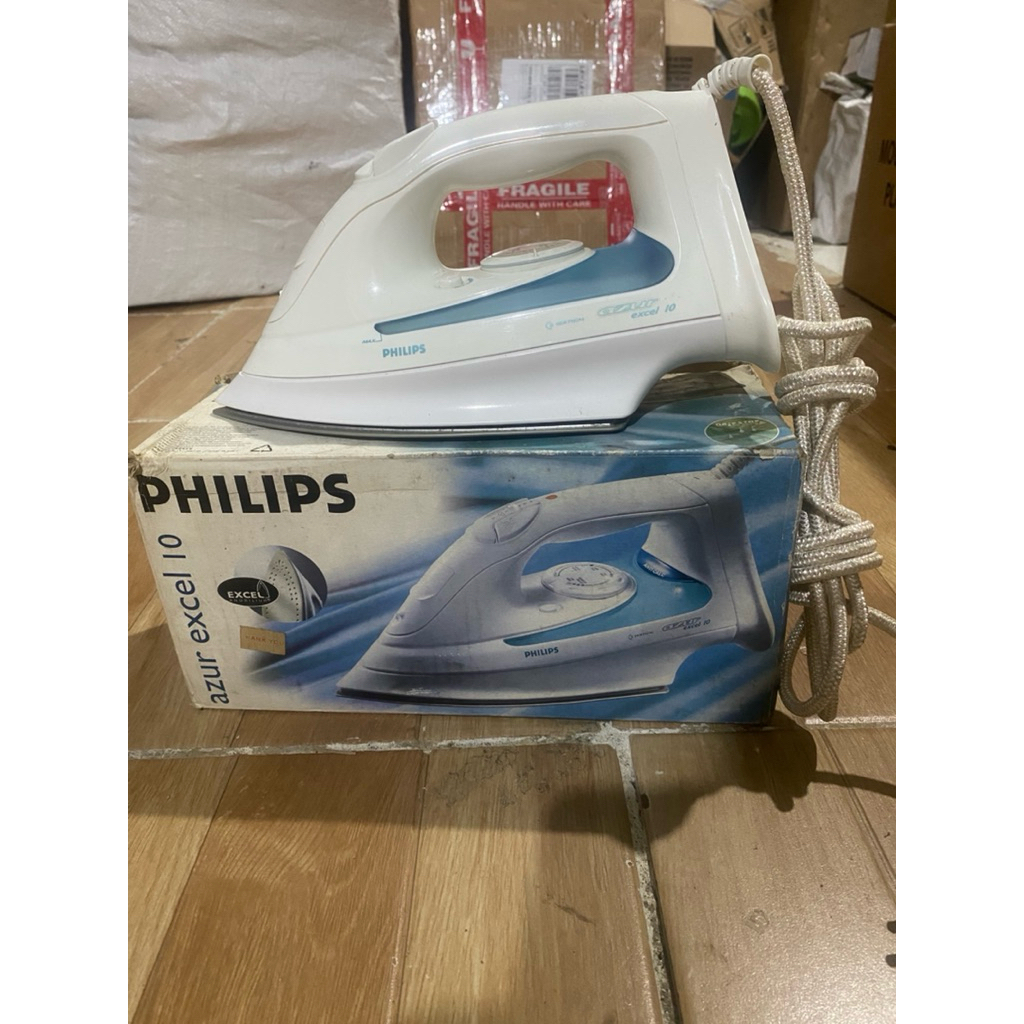 Jual PHILIPS Setrika Uap Azur Excel HI 510 HI 510 Made in Singapore ...