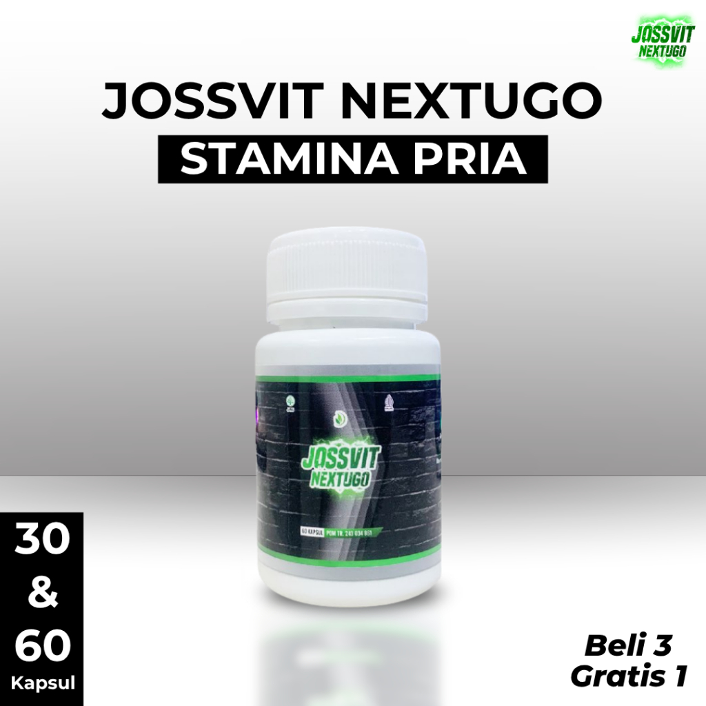 Jual JossVit Nextugo – Suplemen Stamina Pria Herbal Original | Beli 3 ...