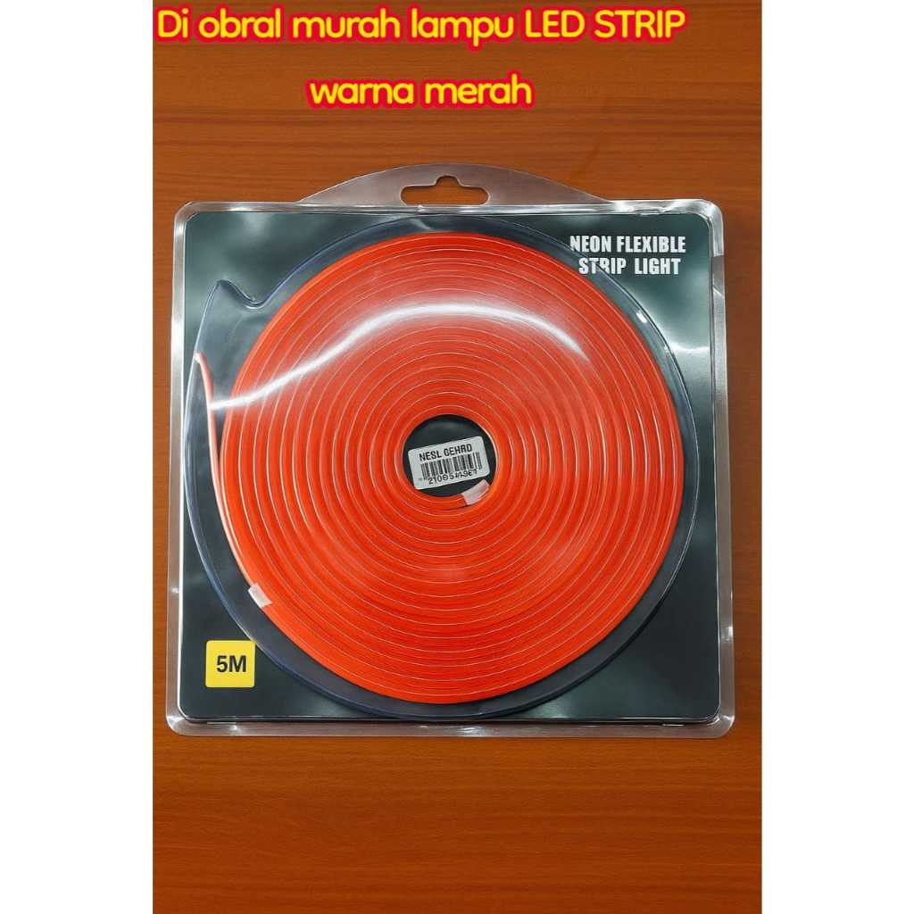 Jual LP.STRIP LAMPU LEDSTRIP 5M 12VOLT WARNA MERAH MERK ROCIA | Shopee ...