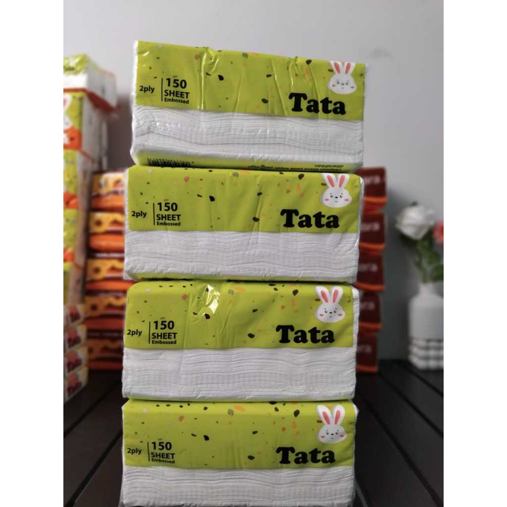 Jual TERMURAH Tisu Tata Embossed 150 Lembar 4 Pack 2 Ply | Shopee Indonesia
