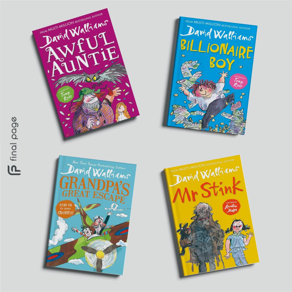 Jual David Walliams Complete B00k Collection - Gangsta Granny, Mr Stink ...