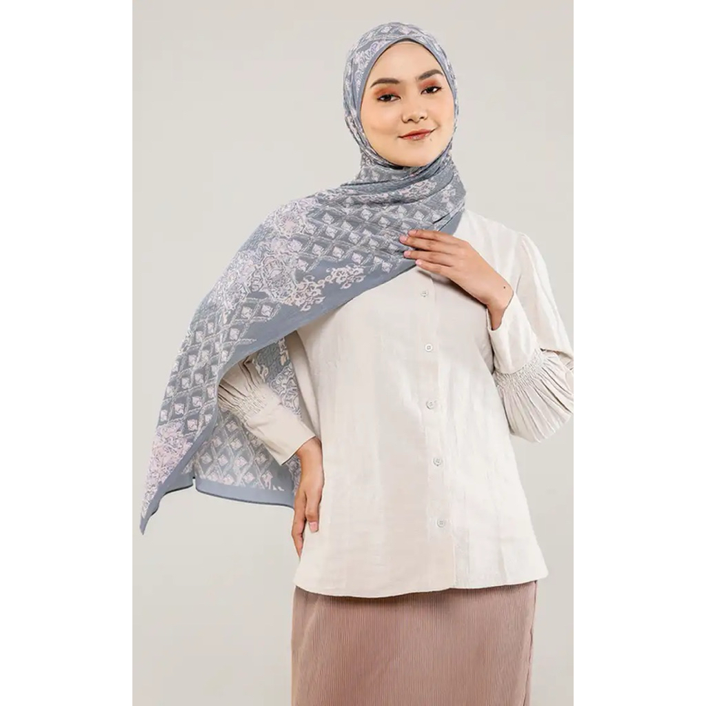 Jual SALE! Buttonscarves THE GRANADA Pleated SHAWL PINK MIST NWT ...