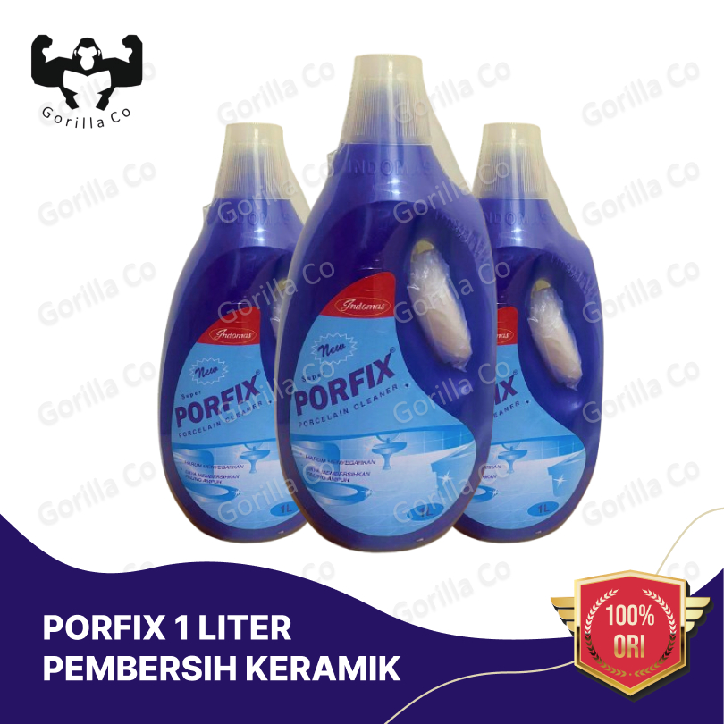 Jual PORFIX PEMBERSIH PORSELEN 1 LITER / Porstex Pembersih Lantai ...