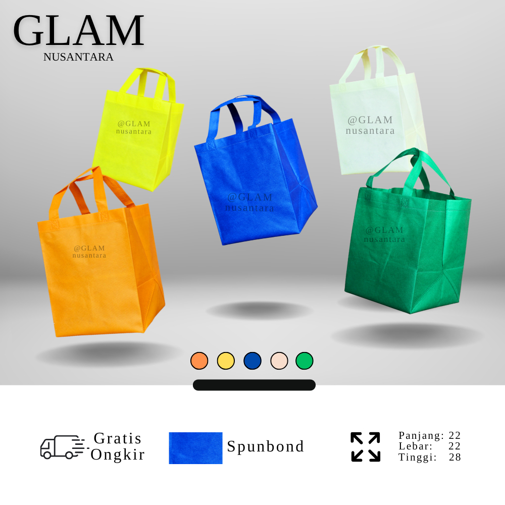 Jual (1 PACK = ISI 60 PCS) Glamnusantara – Tas Hajatan Spunbond ...