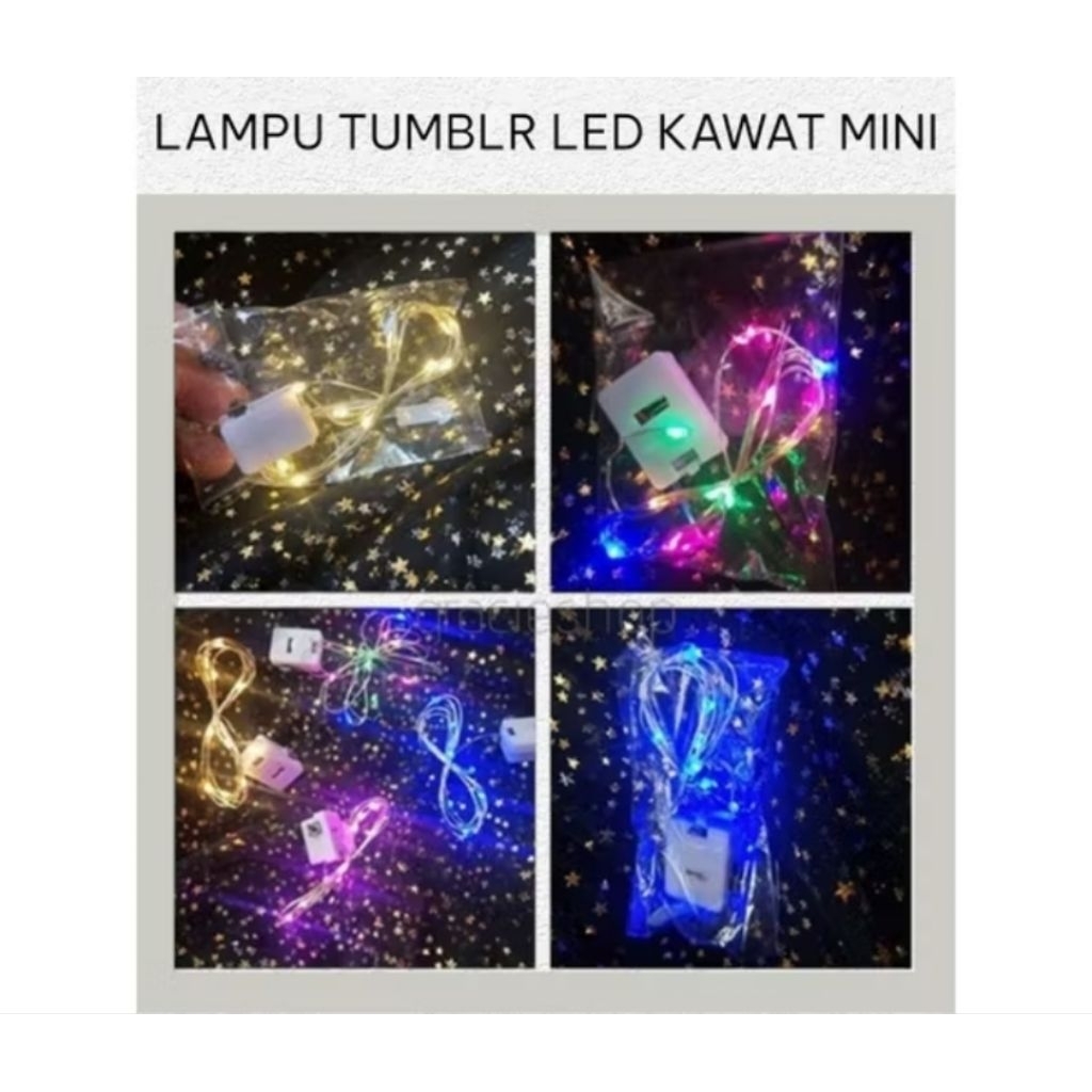 Jual lampu tumbler 2mtr/lampu tumble 1mtr/lampu kawat led/lampu hias ...