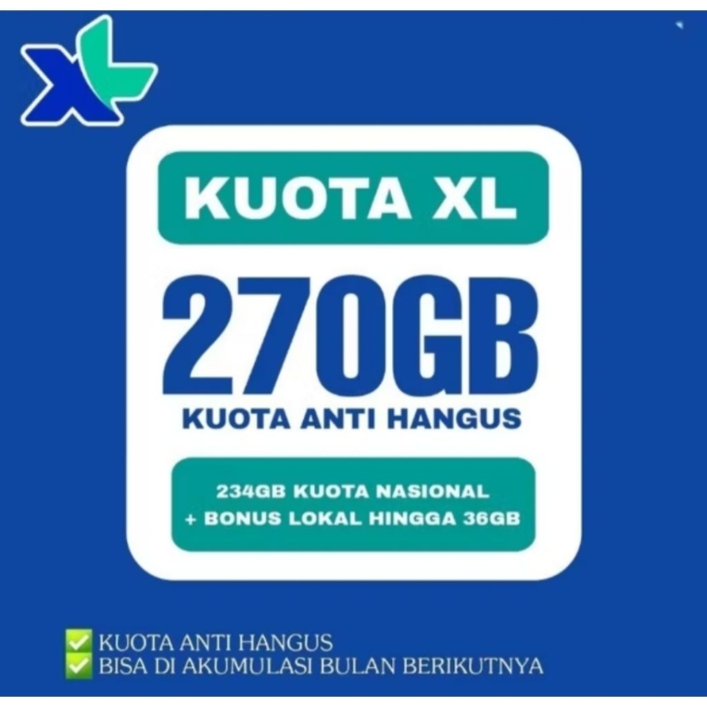 Jual DATA XL REGULER 30HARI | Shopee Indonesia
