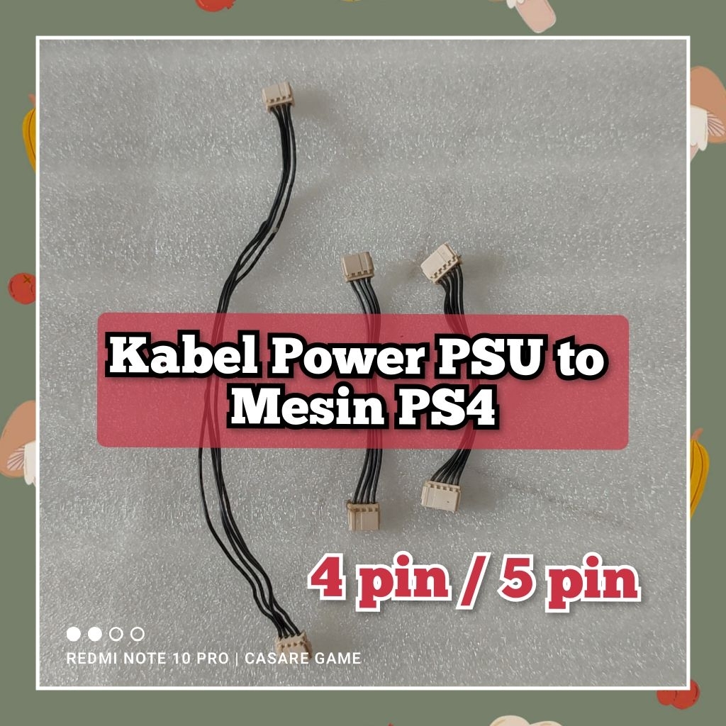 Jual Kabel Power PS4 Kabel PSU to Mesin PS4 ( 4 pin / 5 pin ) | Shopee ...