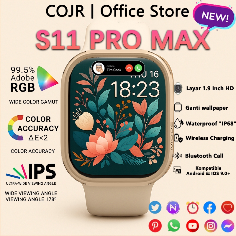 Jual [COD] SmartWatch S11 PRO MAX Wanita Tahan Air Jam Pintar Bluetooth ...