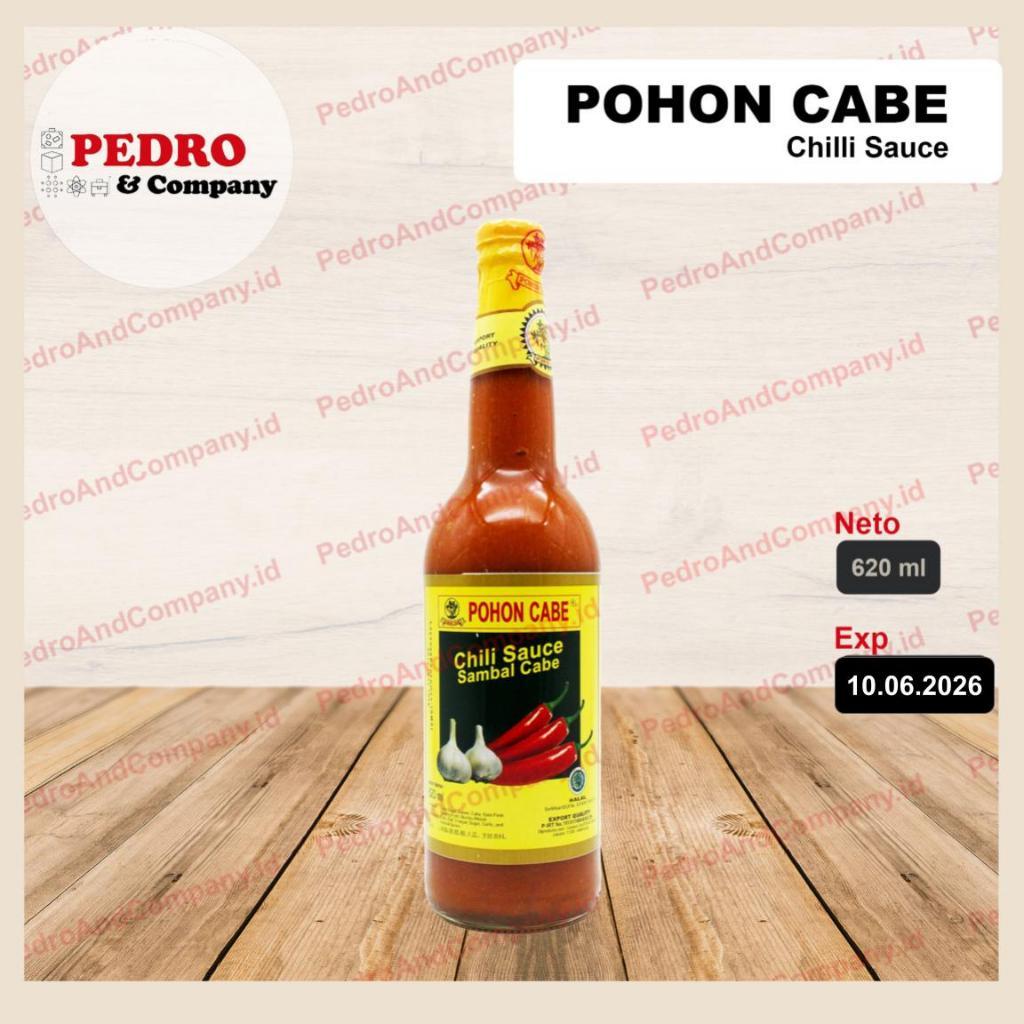 Jual Pohon Cabe - Chili sauce/ sambal cabe (620 ml) botol besar ...