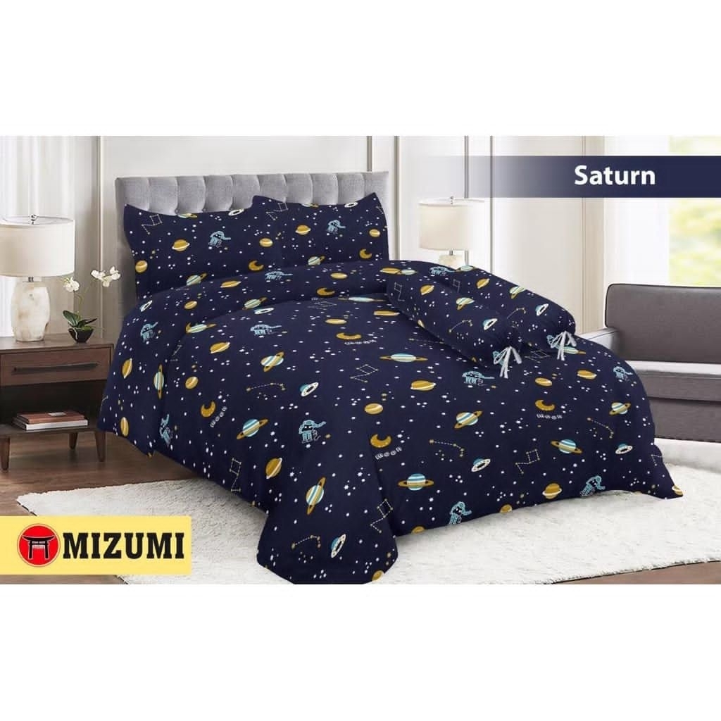 Jual SPREI KARET KATUN PREMIUM 90/100/120/140/160/180/200 motif planet ...
