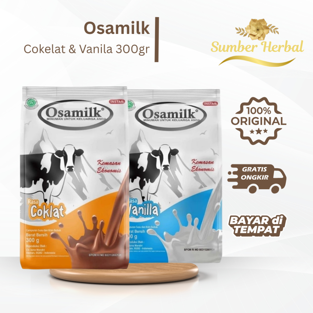 Jual Osamilk - Susu Sapi Bubuk Penambah Berat Badan Rasa Vanilla dan ...