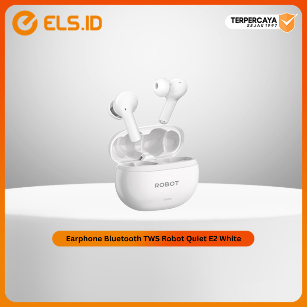 Jual Earphone Bluetooth TWS Robot Quiet E2 White | Shopee Indonesia