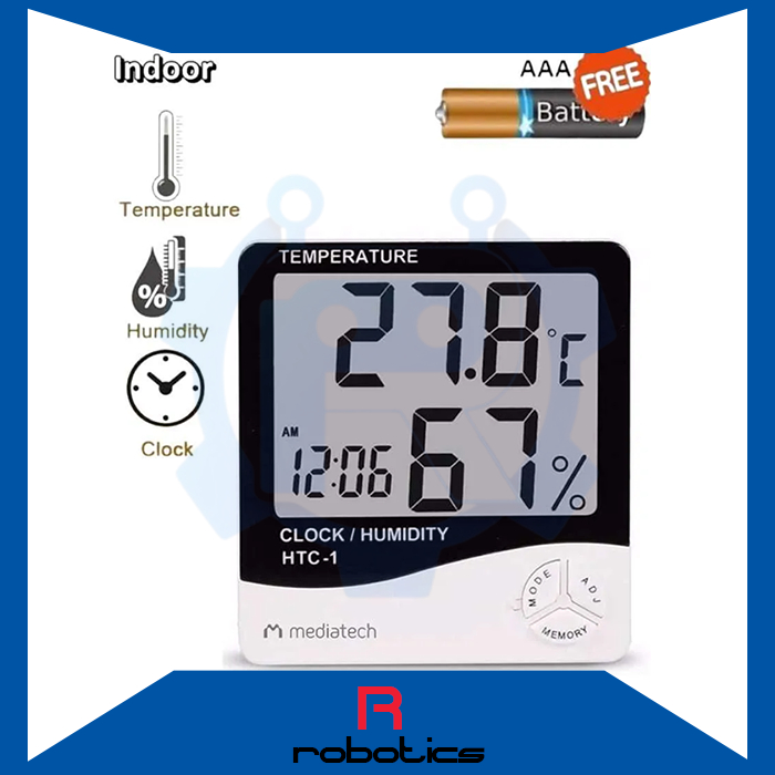 Jual Termometer Higrometer Digital Ruangan Indoor Outdoor HTC-1 HTC 1 ...