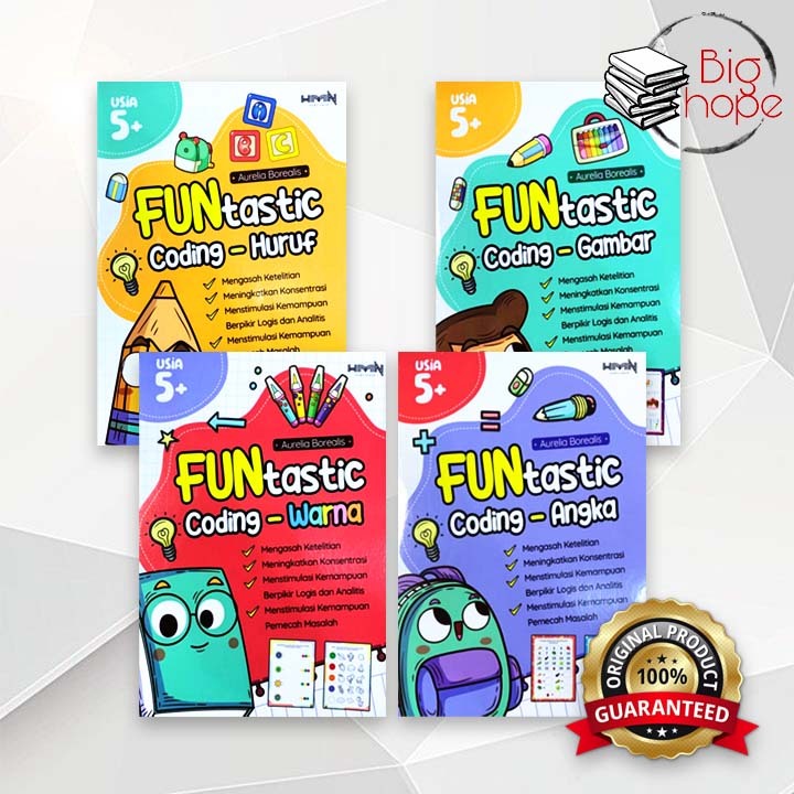 Jual Buku Anak - Funtastic Coding Angka, Huruf, Gambar, Warna Untuk ...