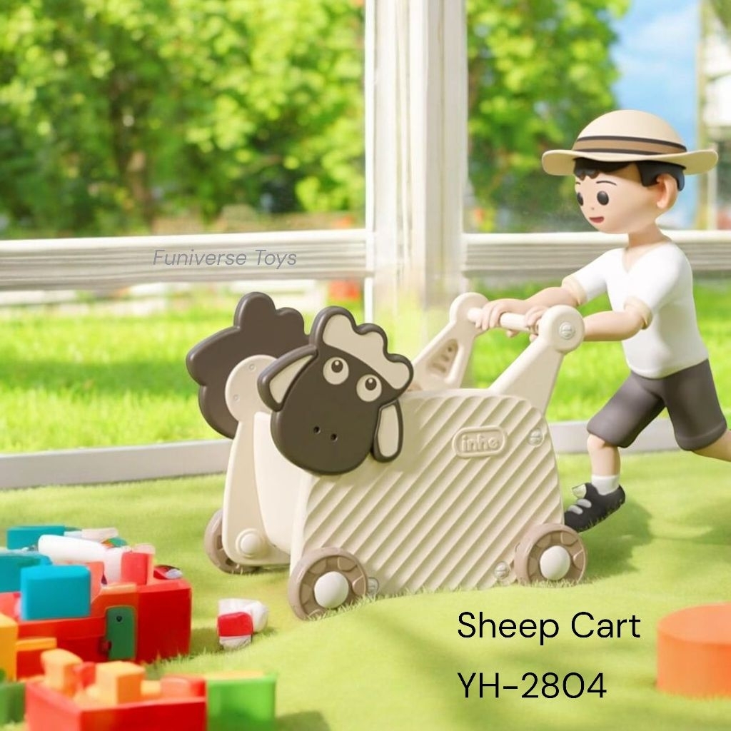Jual Funiverse Sheep Cart Mainan Anak Kart berbentuk Domba | YH-2804 ...