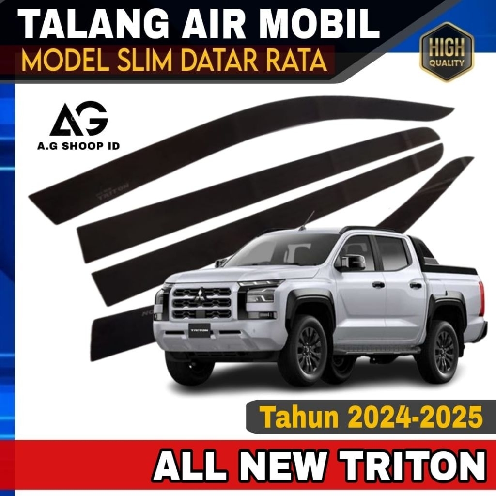 Jual Talang Air Pintu Mobil Mitsubishi All New Triton Double Cabine ...