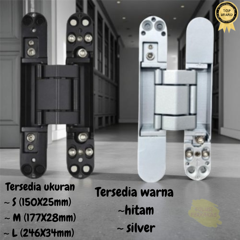 Jual Engsel Tanam Invisible Concealed Hinge Pintu Jendela 3d hidden ...