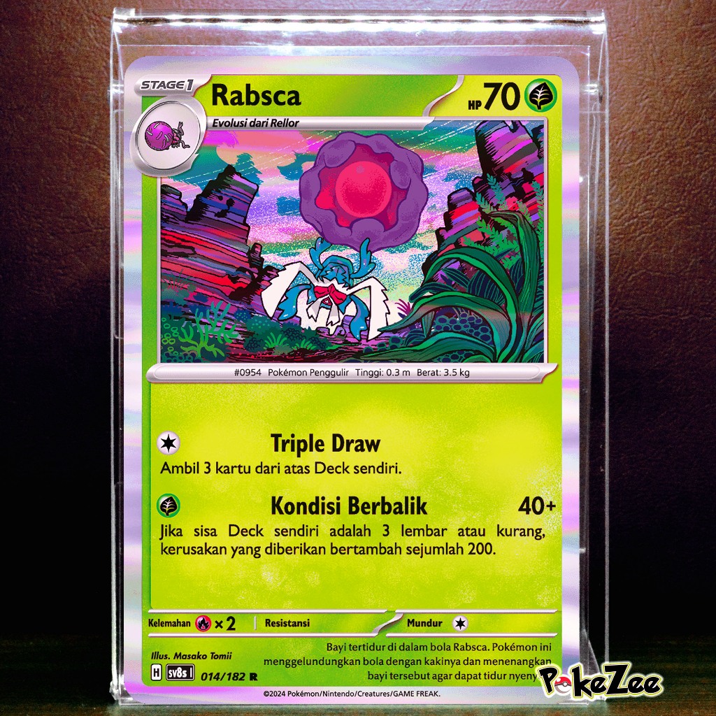 Jual Rellor Rabsca sv8s Kartu Pokemon TCG Indonesia Seri Kilat Rasi ...
