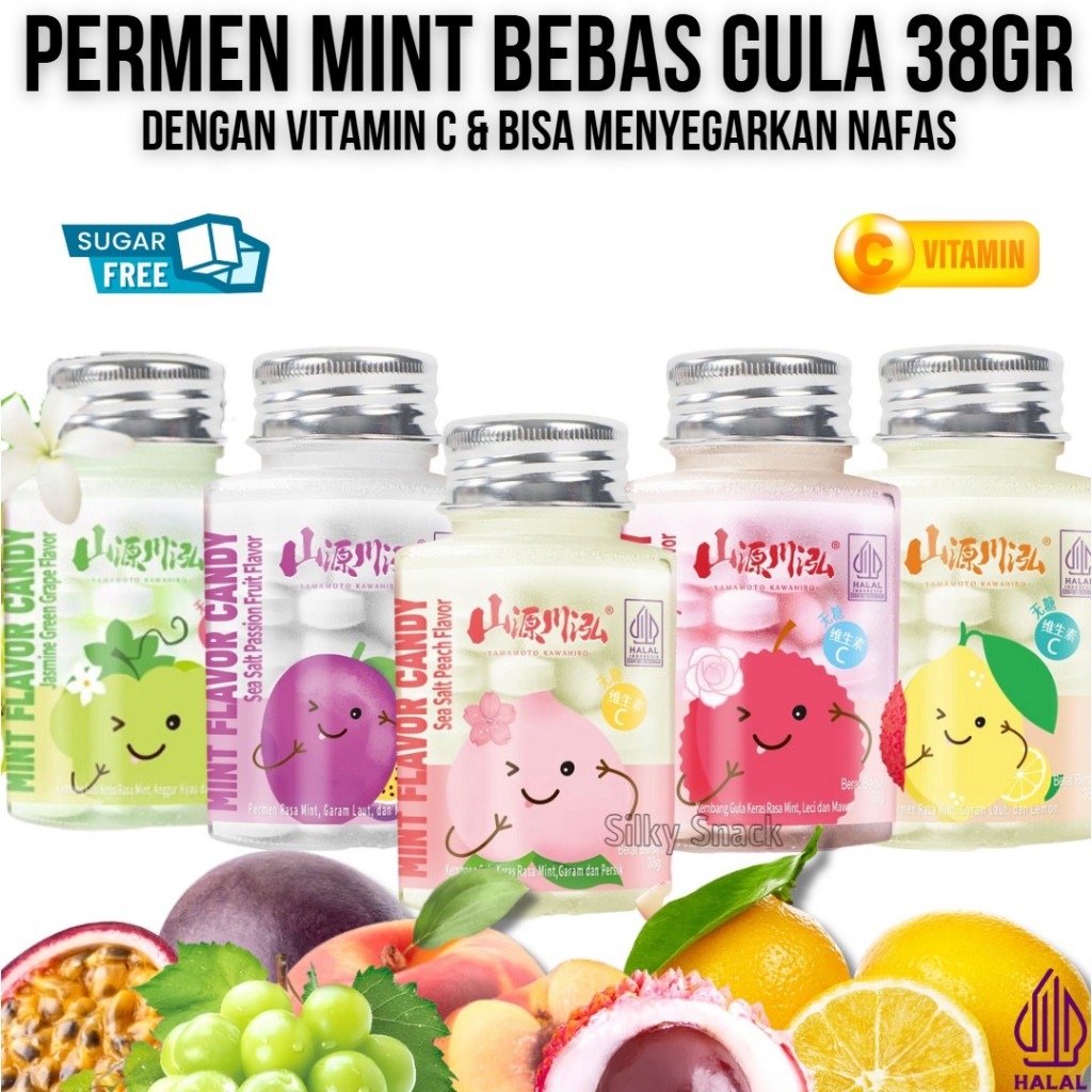 Jual Permen Mint Bebas Gula Botol Lucu 38gr HALAL BPOM - Bikin Nafas ...
