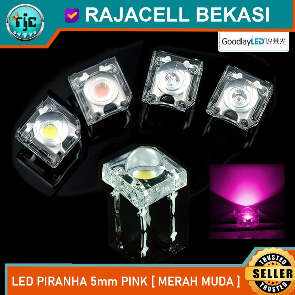 Jual Led Piranha 5mm PINK SuperFlux Pink Ultra Bright lampu led ...