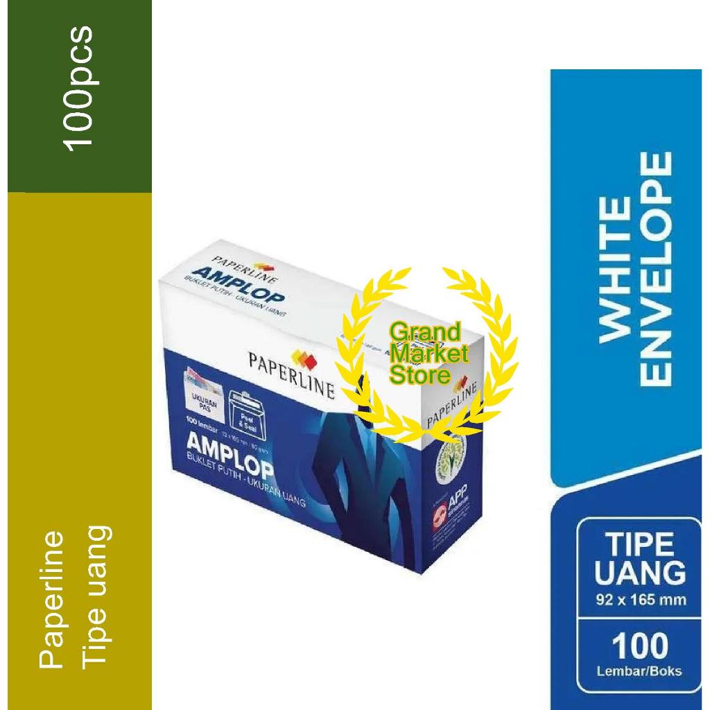 Jual Paperline Amplop Tipe Uang Amplop Putih Polos Buklet Putih Plain ...