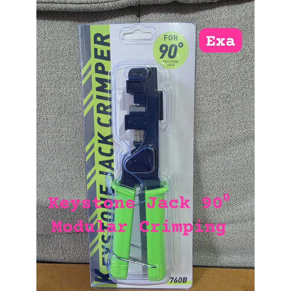 Jual 760B - Crimping Modular Jack RJ45 Keystone 90deg Cat5 Cat6 Modular ...
