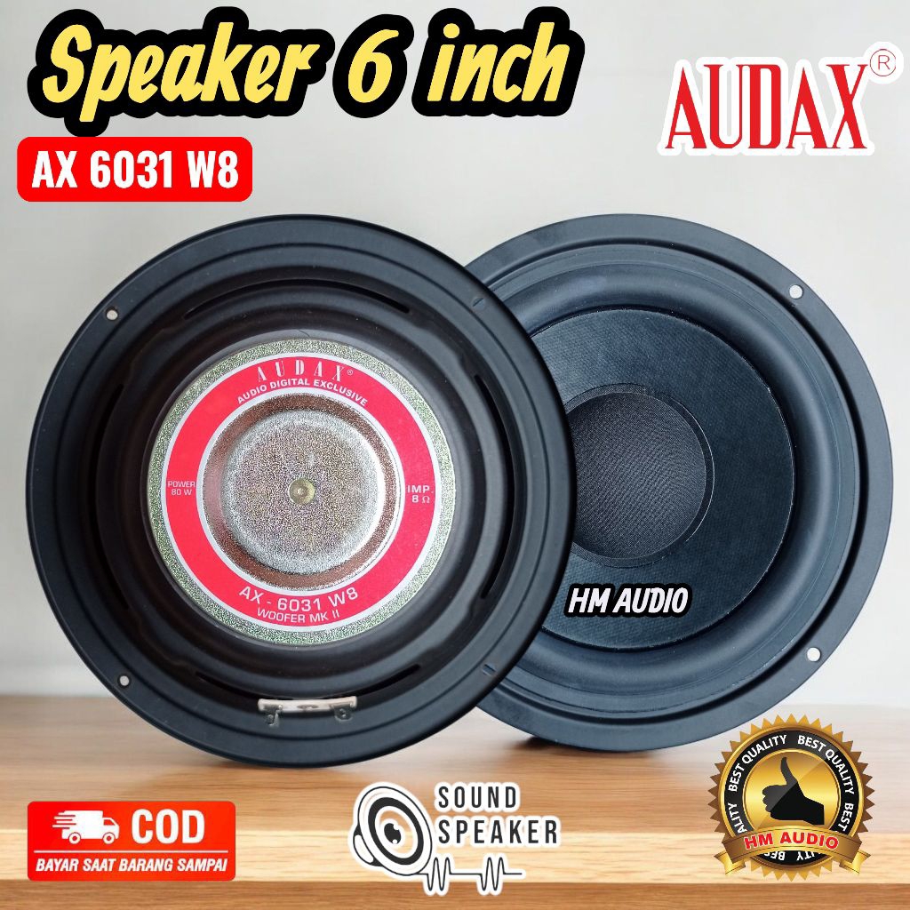 Jual Speaker 6 inch AUDAX AX-6031 W8 Woofer MK II | Shopee Indonesia
