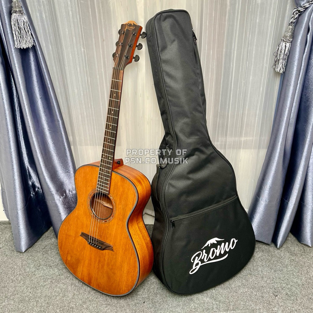 Jual Gitar BROMO BAT2M Top SOLID TRANSKUSTIK Free SOFTCASE Akustik ...