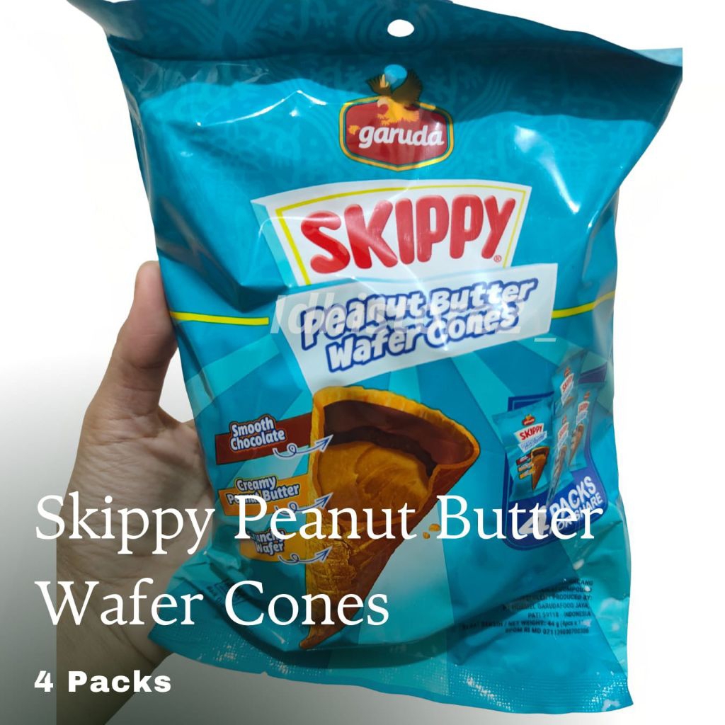Jual Skippy Peanut Butter Wafer Cone | 4 pack for share | Shopee Indonesia