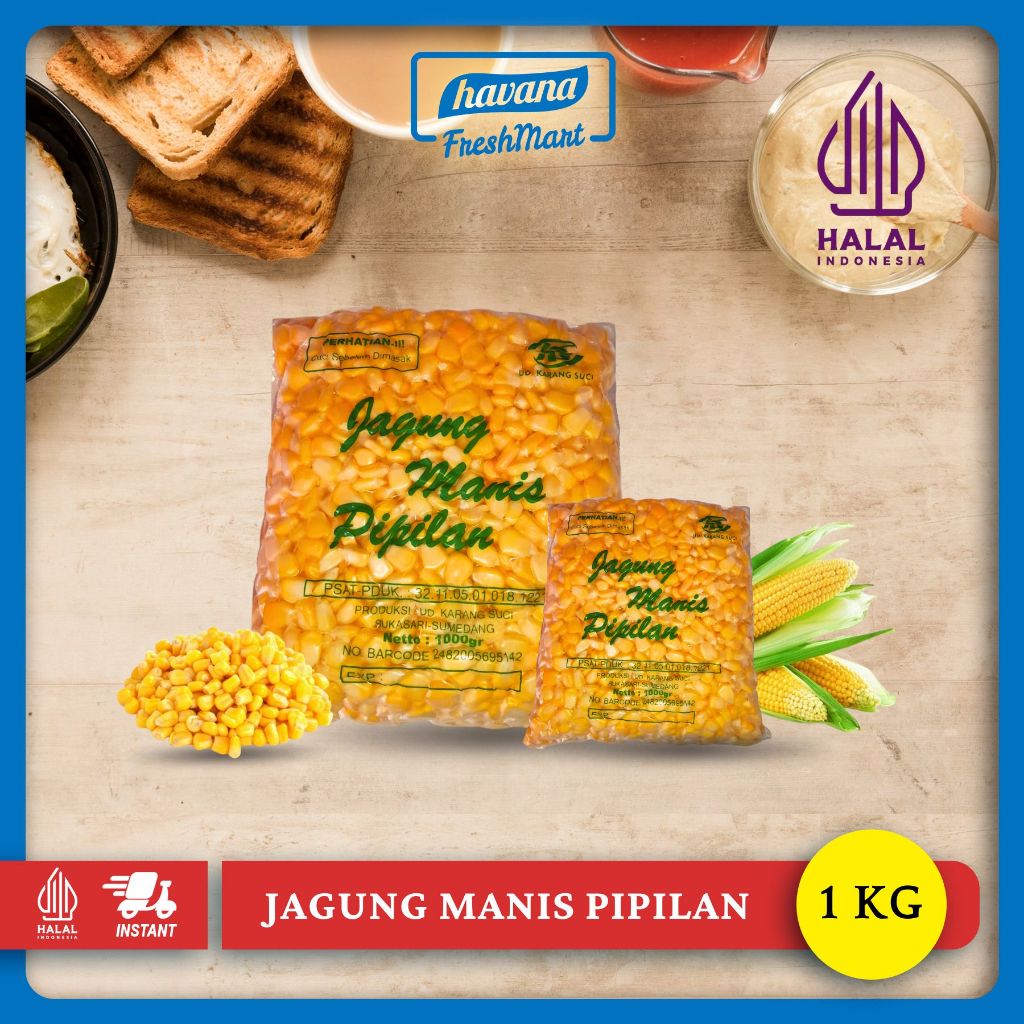 Jual JAGUNG MANIS PIPILAN 1KG ( SWEET CORN KENNEL) | Shopee Indonesia