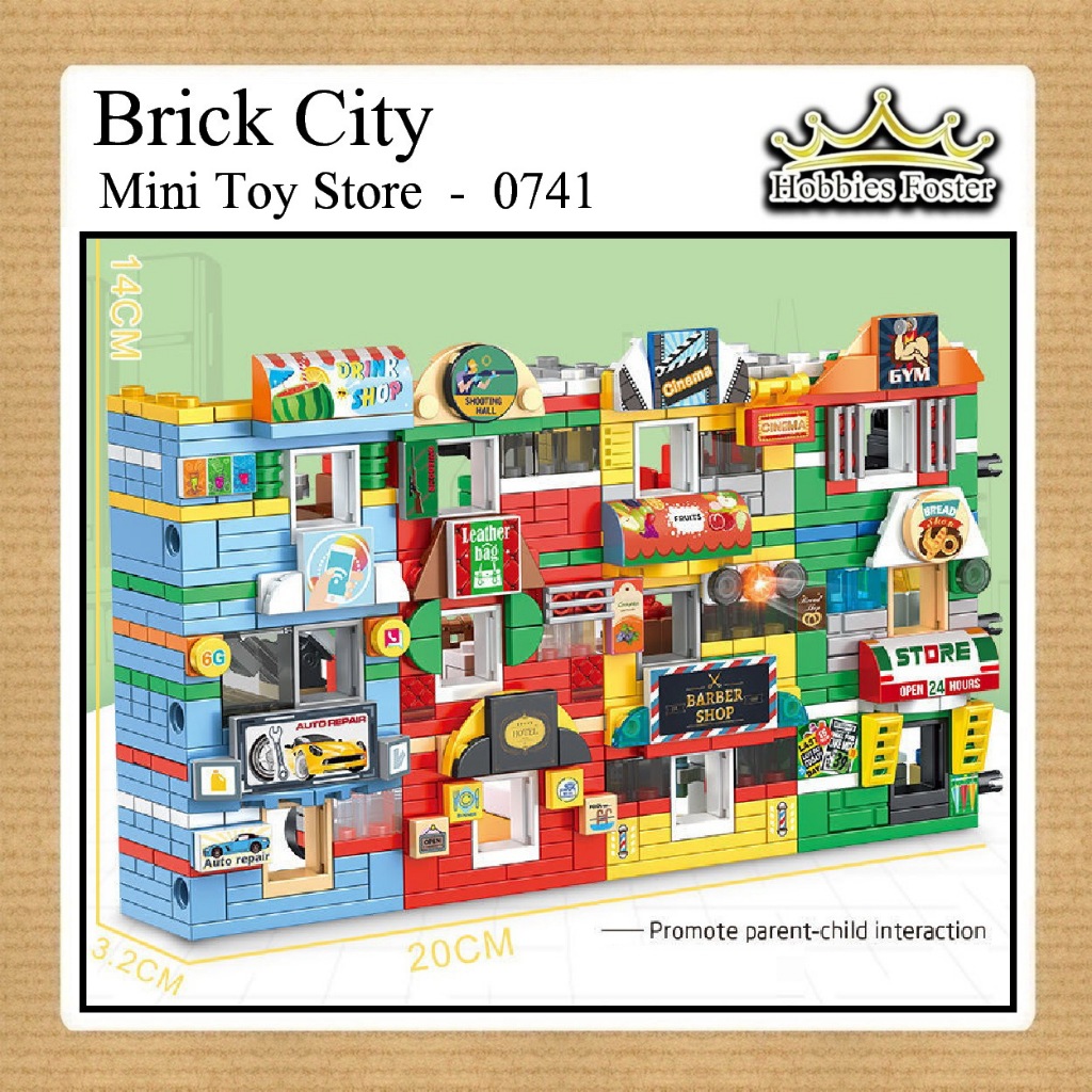 Jual HBF Brick CITY Street Shop and Store Mainan DIY - Toko Cafe dan ...