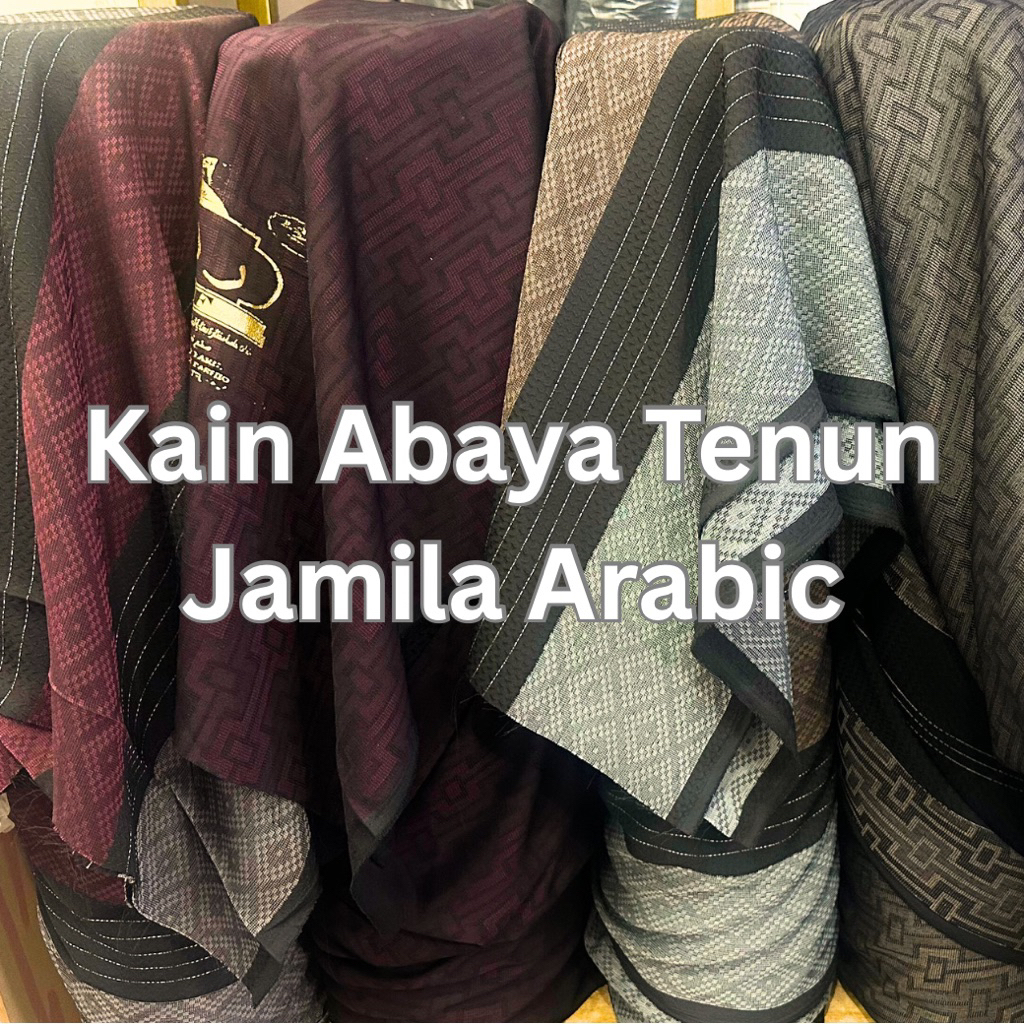 Jual Kain Abaya Jetblack Tenun Jamila Arabic | Shopee Indonesia