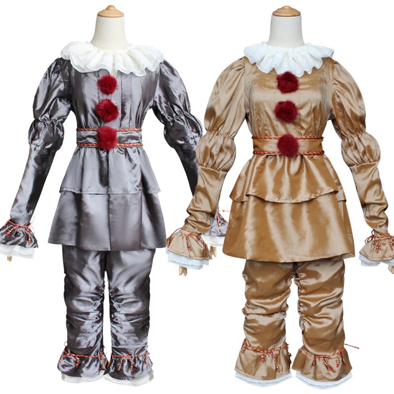 Jual Pennywise Cosplay Costume Adult/Kids Clown Revival COS Terror ...