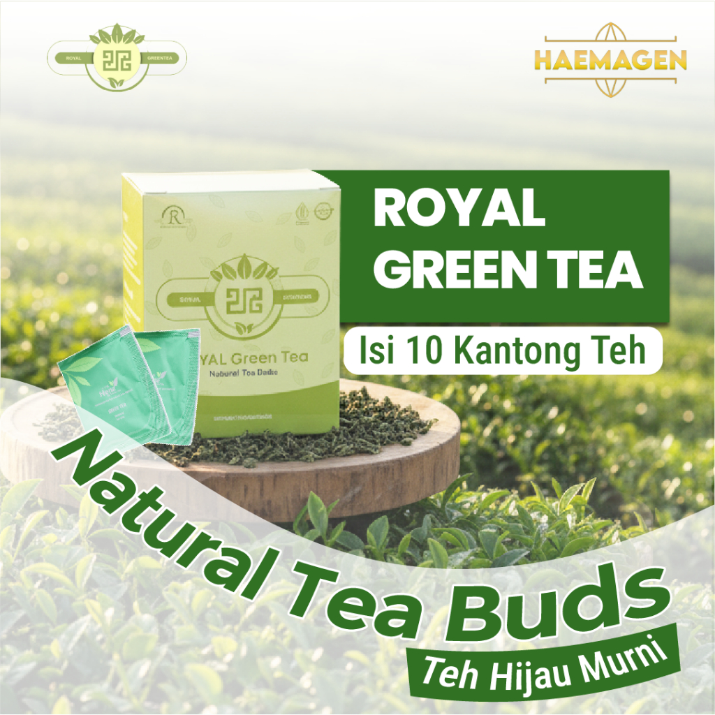 Jual Haemagen - Royal Green Tea isi 10 Kantong Teh Herbal untuk ...