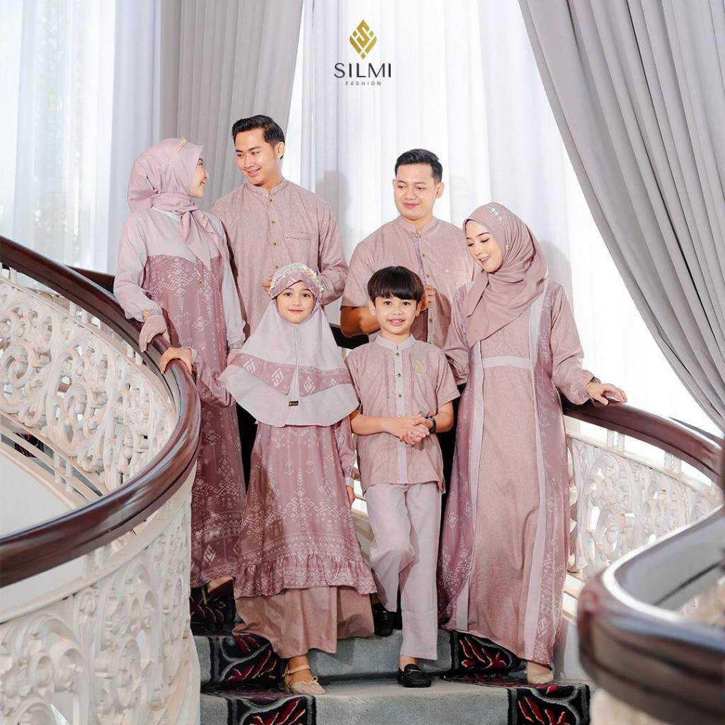 Jual Sarimbit Couple Pasangan - Gamis Couple Pasangan Silmi Family 02 ...