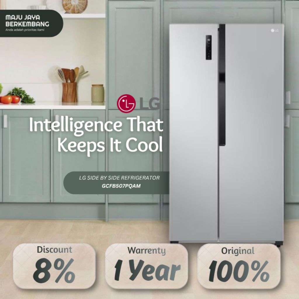 Jual LG KULKAS SIDE BY SIDE REFRIGERATOR GCFB507PQAM | Shopee Indonesia
