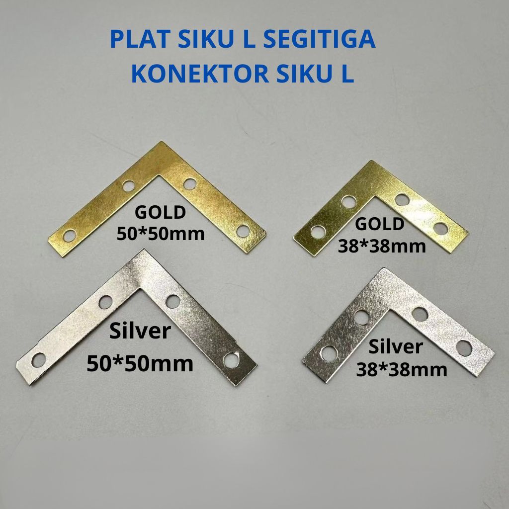 Jual Plat Siku L Segitiga / Konektor Siku L / Connector sambungan ...