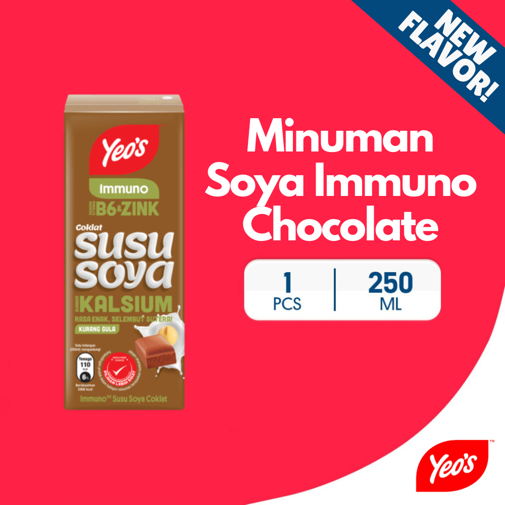 Jual [NEW FLAVOR] Yeos Minuman Soya Immuno Chocolate 250 ml | Shopee ...