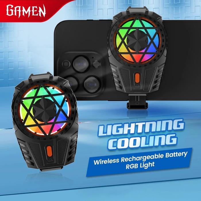 Jual Gamen Wireless Fan Cooler GMR02S Radiator Pendingin HP Cooling Fan ...