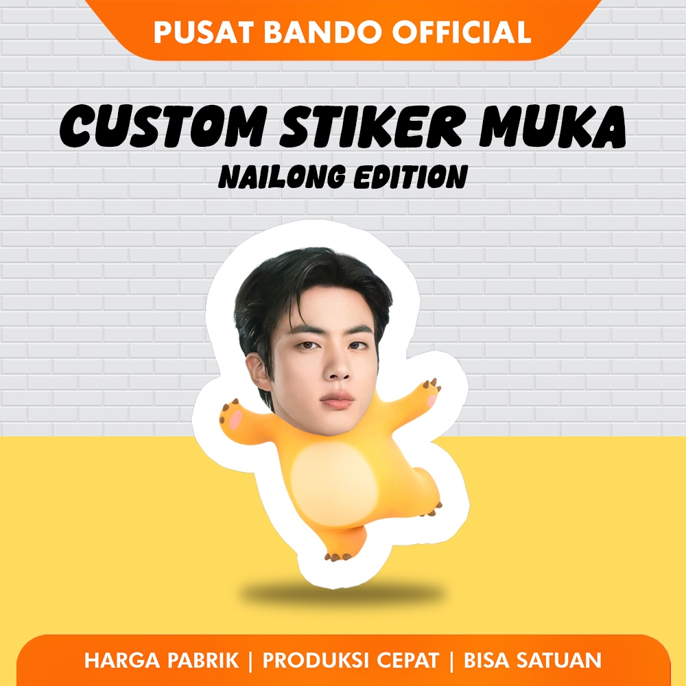 Jual Stiker Custom Muka Wajah Ultah Hadiah Sticker - Nailong | Shopee ...