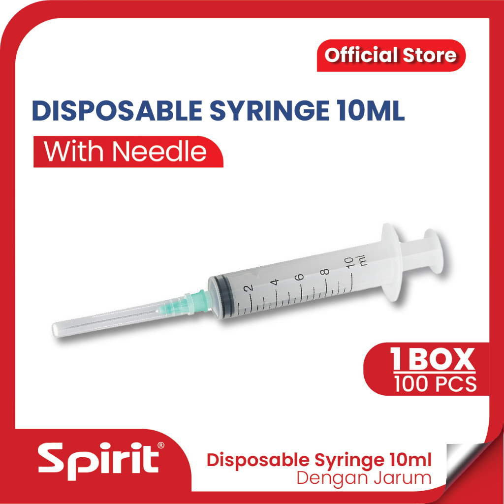 Jual Spirit - Syringe 10 cc l Spuit 10 cc isi 100 " BOX " l Disposable ...