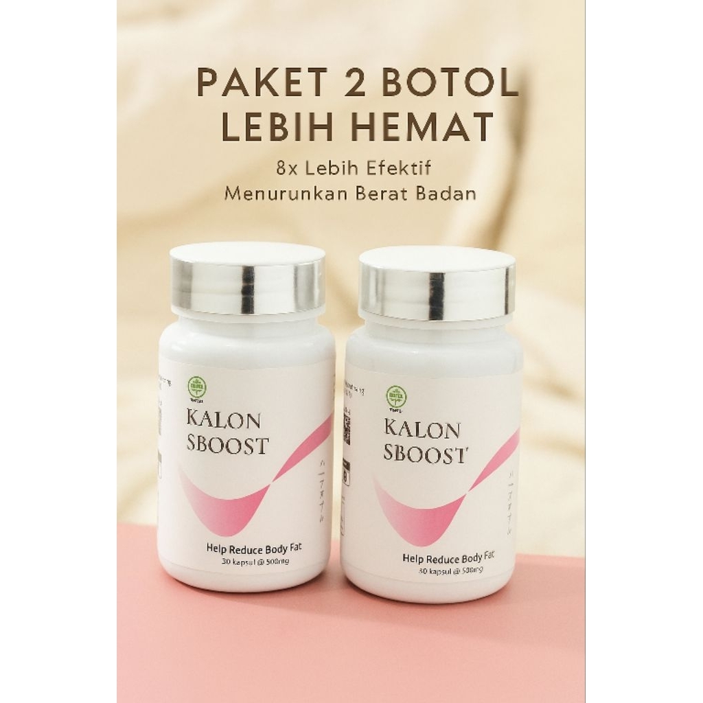 Jual PAKET 2 BOTOL Lebih Murah!! Kalon Sboost Premium Kapsul Pelangsing ...