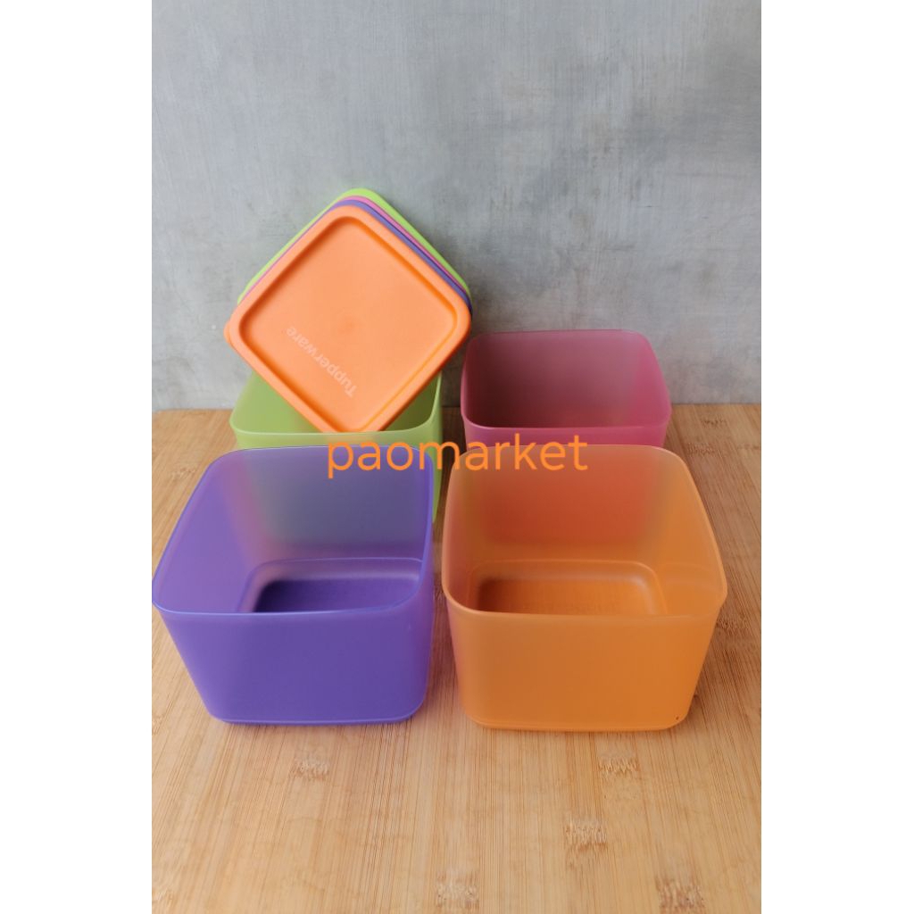 Jual tupperware medium summer fresh 1 set isi 4 - kotak bekal lauk ...