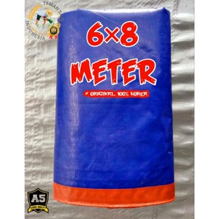 Jual terpal korea ukuran 6×8 type A5 warna biru oren waterproof untuk ...