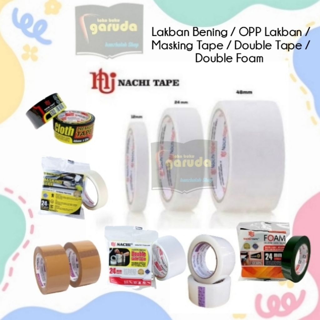 Jual Lakban Bening / OPP Lakban / Masking Tape / Double Tape / Double ...