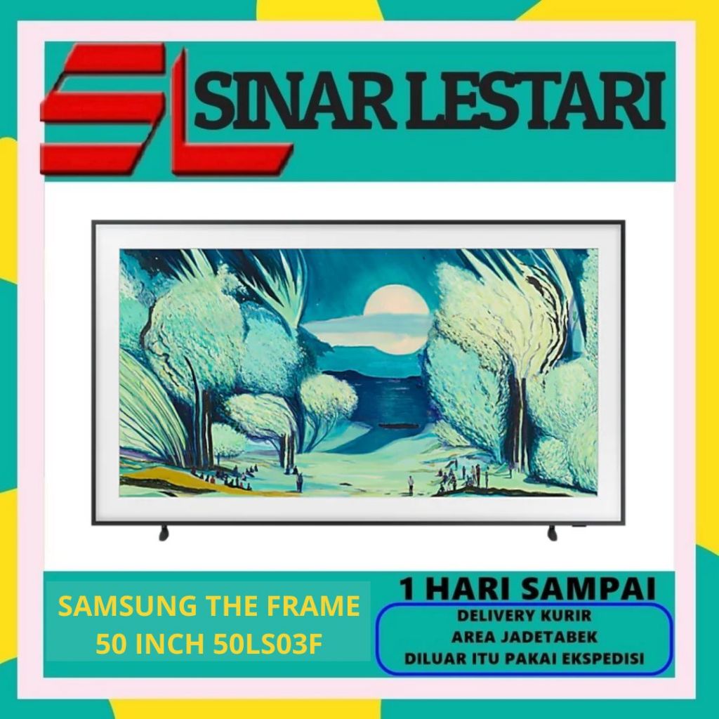 Jual SAMSUNG 50LS03F THE FRAME 50 INCH QLED 4K ART MODE SMART TV ...