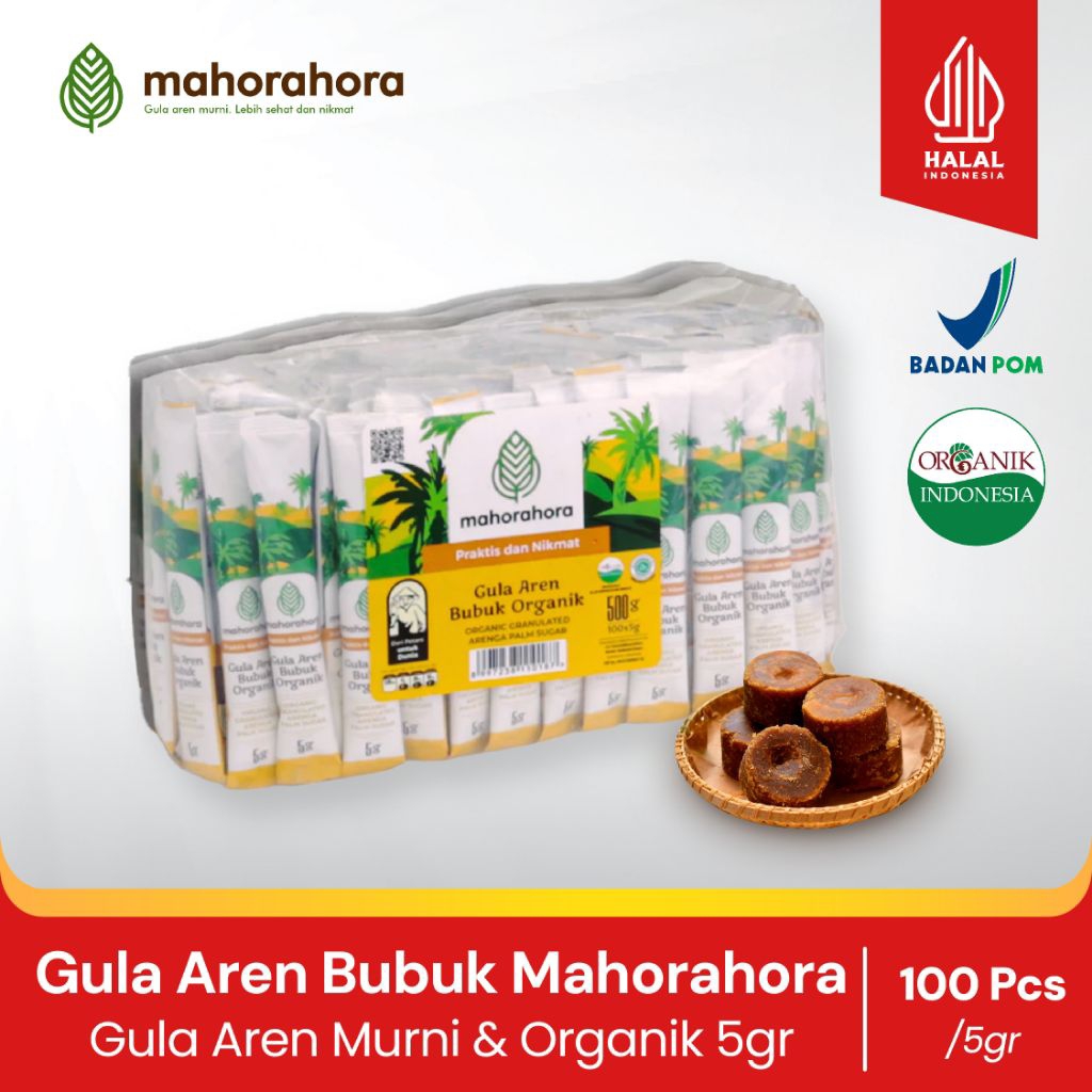 Jual Mahorahora Gula Aren Bubuk Organik – Gula Sehat Rendah Gula Darah ...