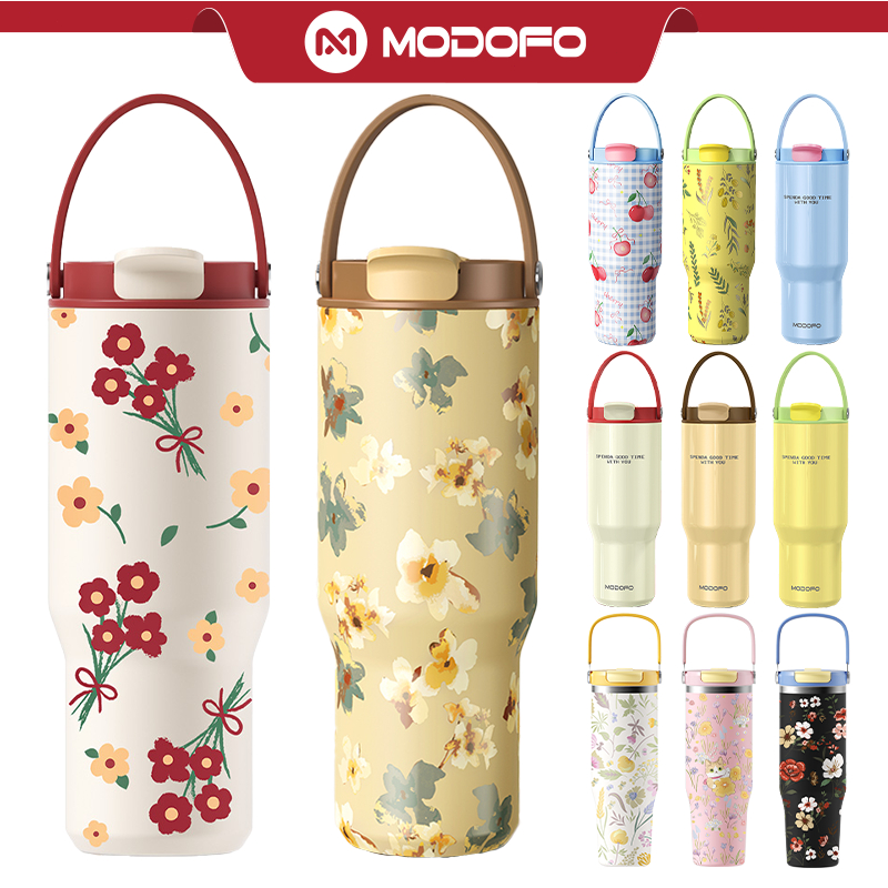 Jual MODOFO Tumblr 1000ml Tahan Panas Dingin 24 Jam Anti Bocor ...