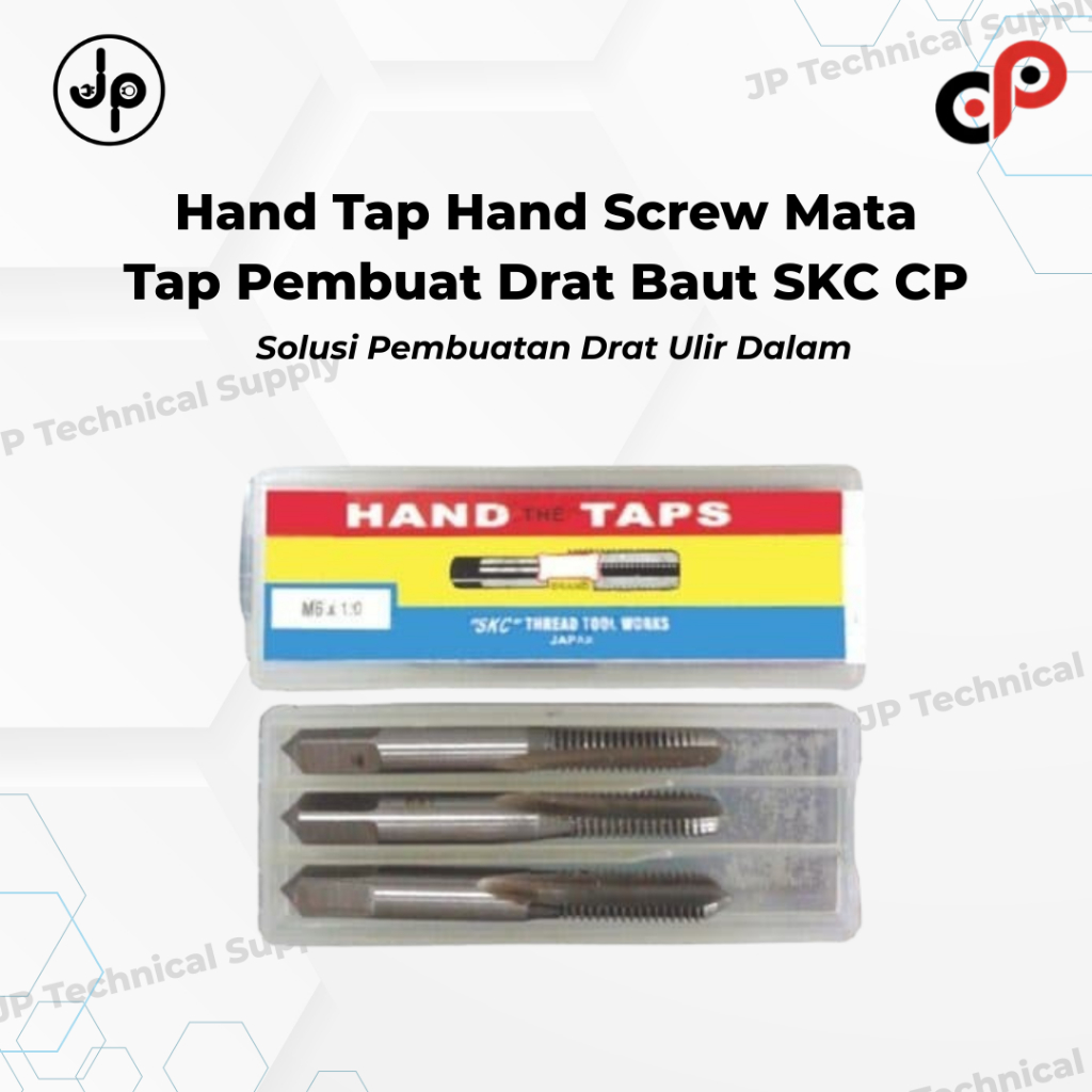 Jual Hand Tap Set Mata Bor Alat Senai Pembuat Drat Baut SKC CP | Gagang ...