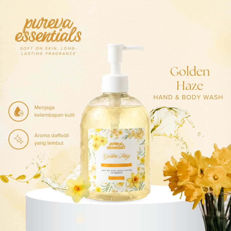 Jual (NEW) 2 in 1 Hand & Body Wash Aroma Golden Haze by Pureva ...